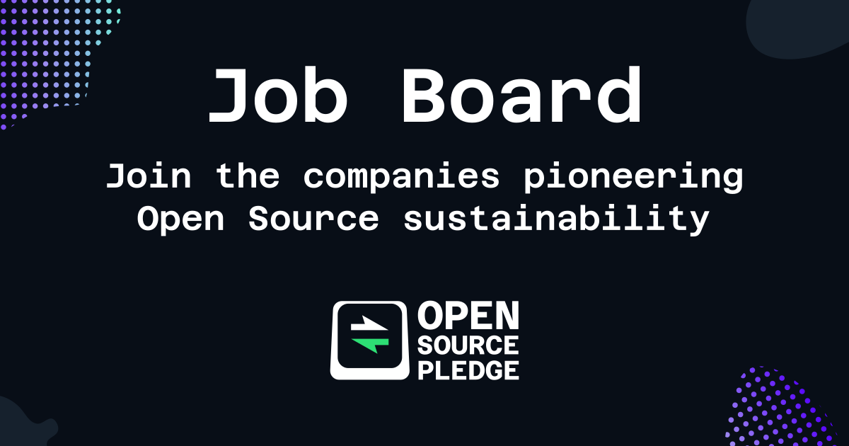Jobs | Open Source Pledge